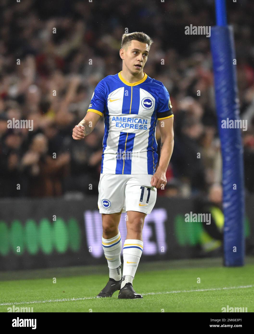 Leandro Trossard of Brighton during the Premier League match between ...