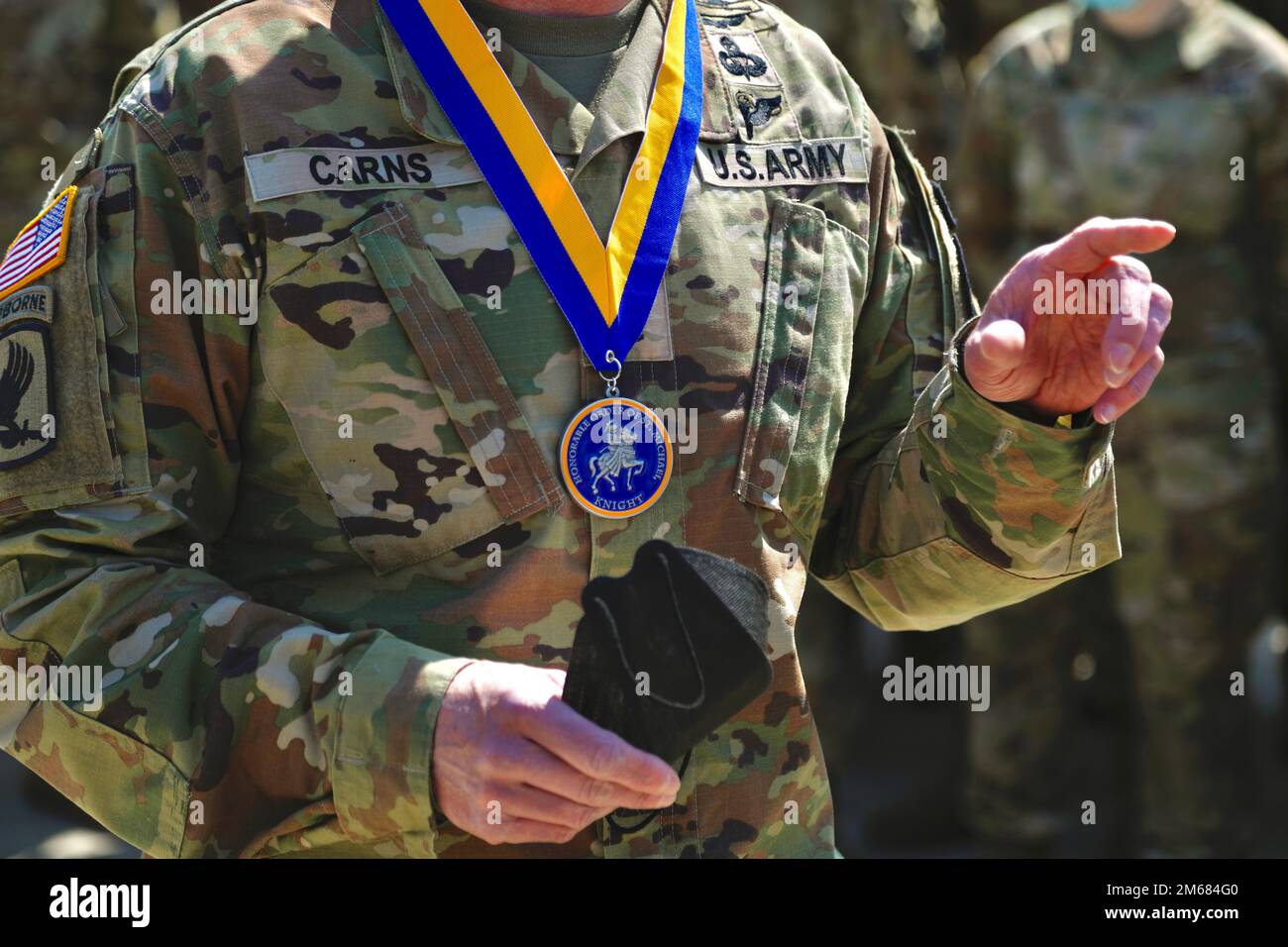 Command Sgt. Maj. Shawn F. Carns was inducted into the Order of Saint ...