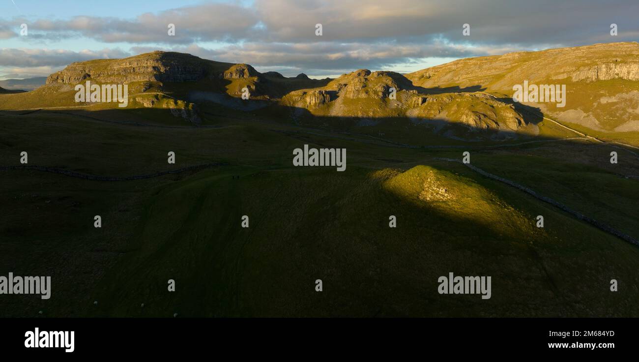 An aerial view of a collection of Limestone Hills situated near the ...