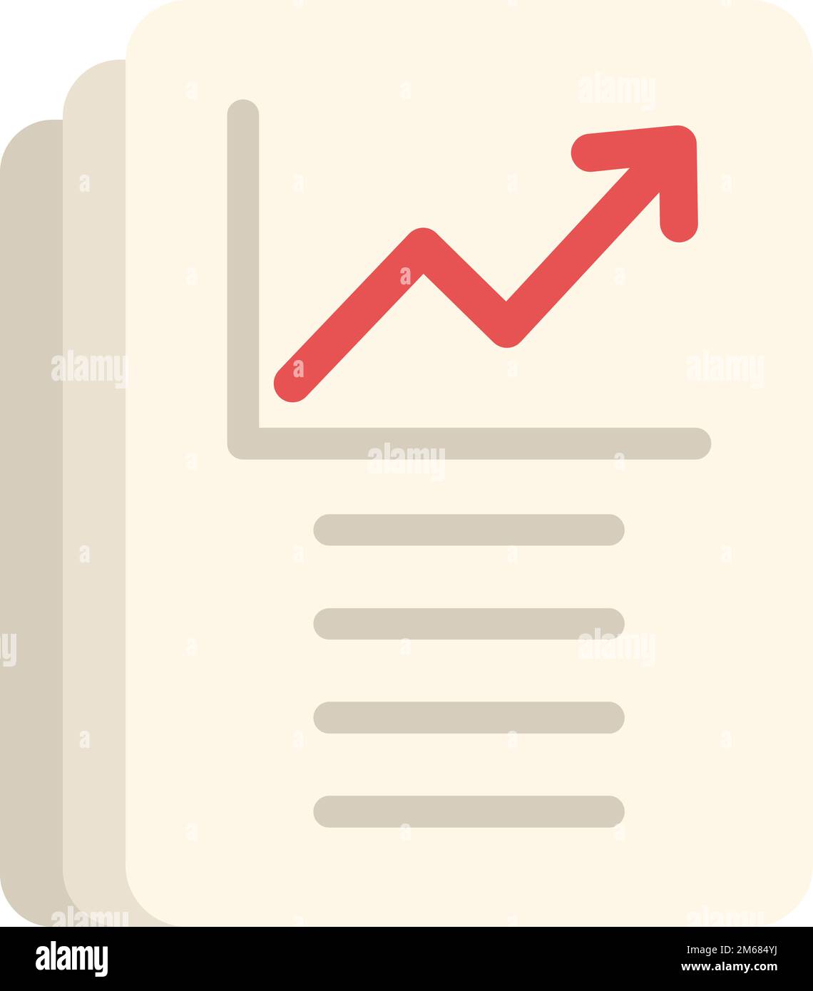 Data file graph icon flat vector. Document report. Graphic chart ...