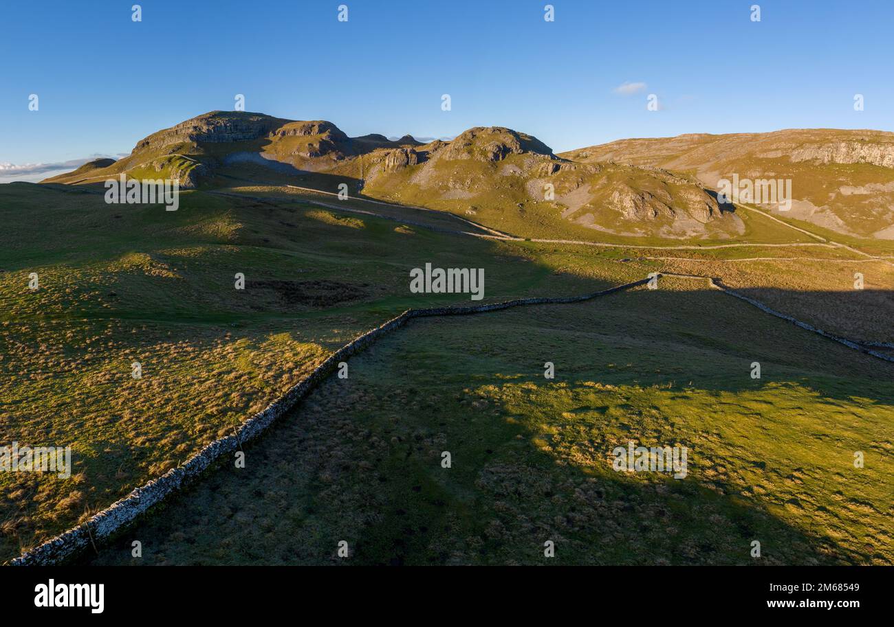 An aerial view of a collection of Limestone Hills situated near the ...