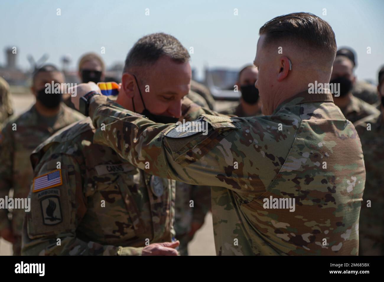 2nd Infantry Division Command Sgt. Maj. Shawn F. Carns, is inducted ...
