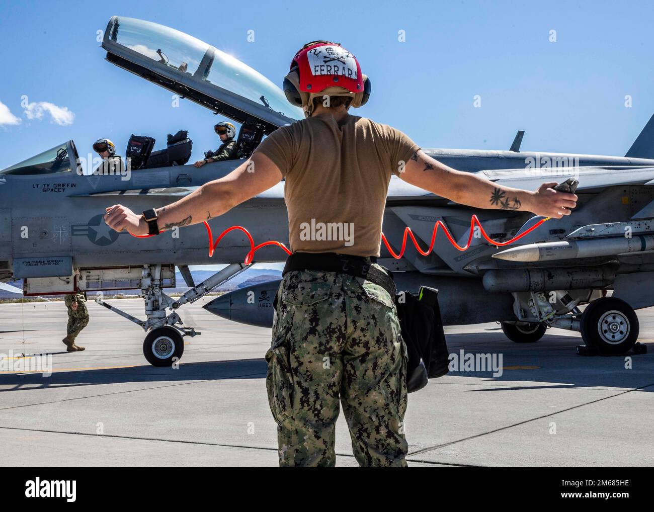 Aviation Ordnance Airman Kristen Ferrara, assigned to Strike Fighter ...