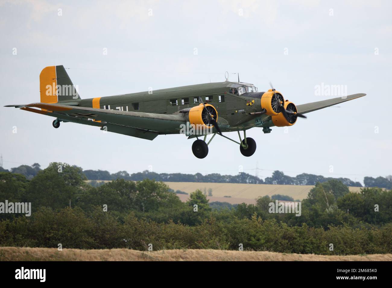 German Luftwaffe Junkers Ju 52/3M at Duxford Airshow 2015, UK Stock ...