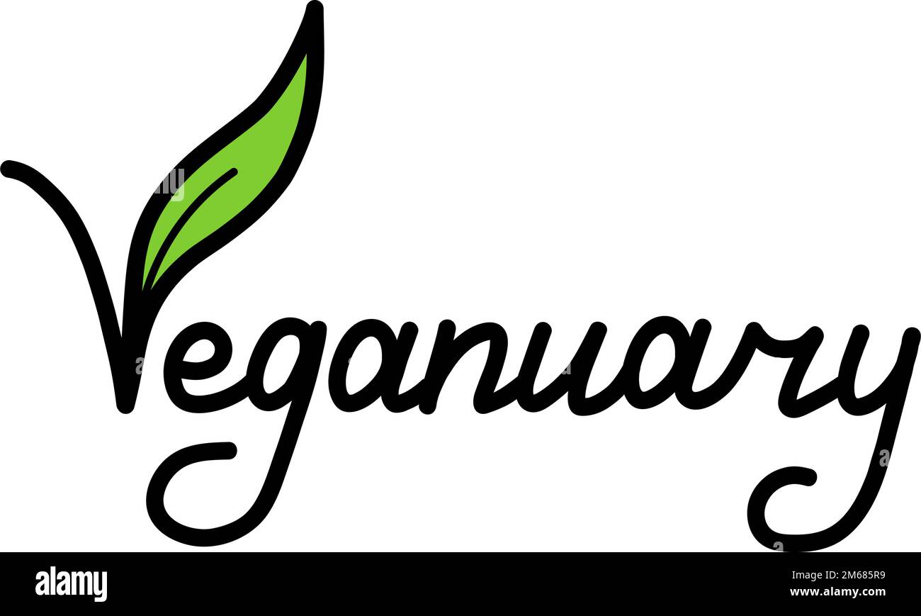 Vegan handdrawn text green vector lettering illustration. Calligraphy ...
