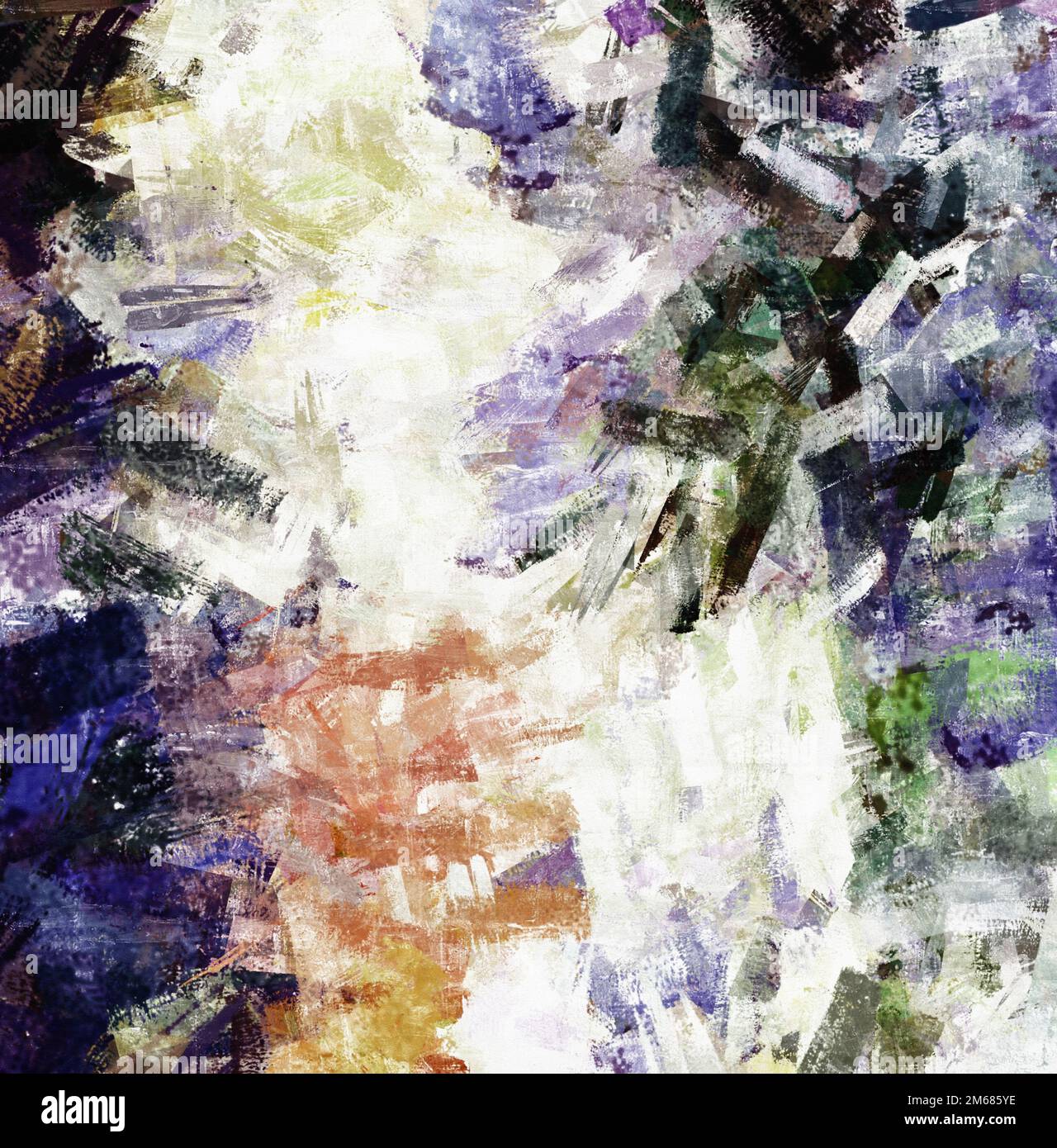 abstract psychedelic background from color chaotic blurred stains brush ...