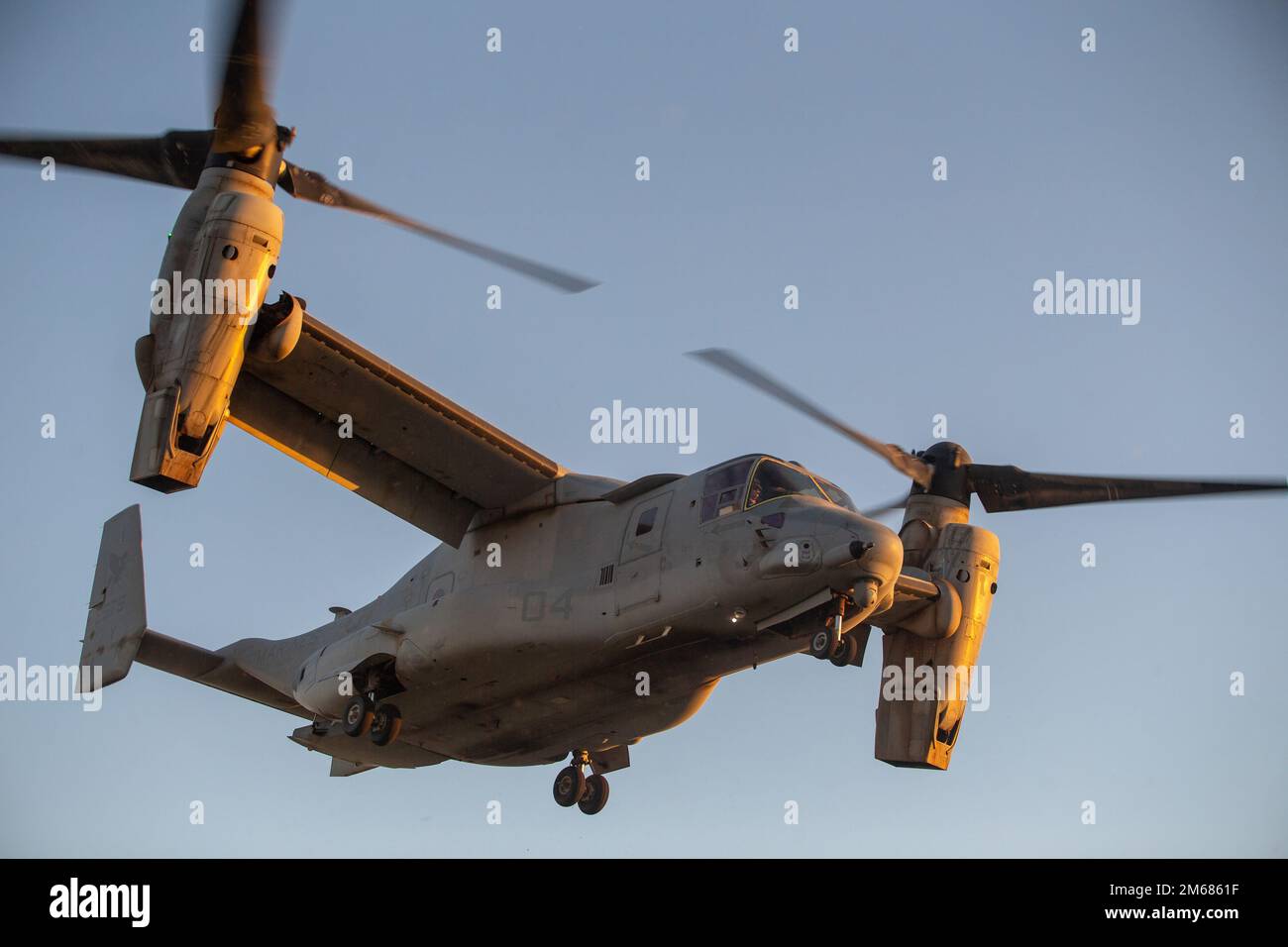 An MV-22B Osprey aircraft with Marine Aviation Weapons and Tactics ...