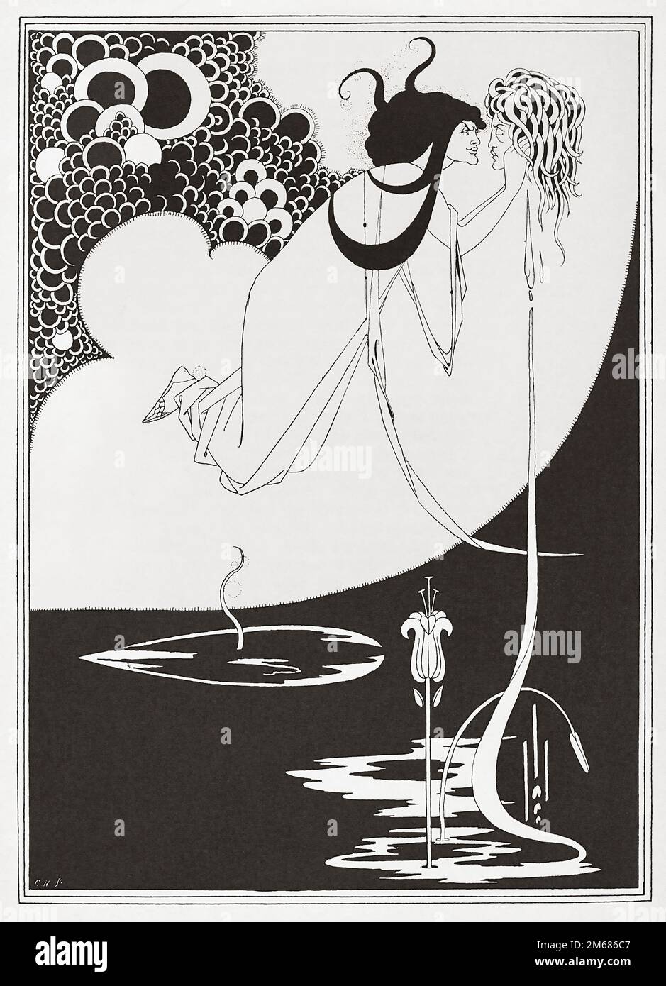Salome with the head of John the Baptist. After a 19th century ...