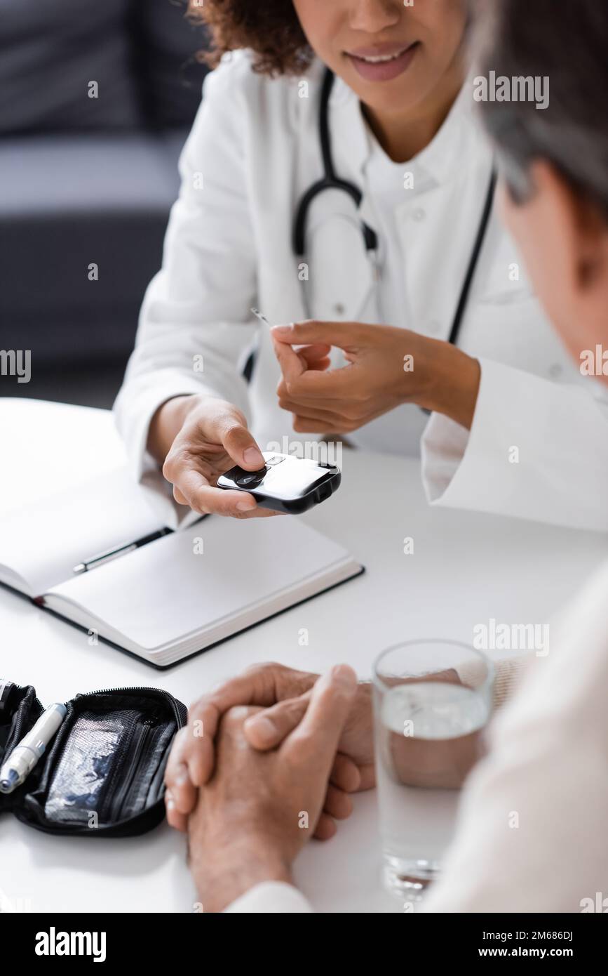 Diabetes injection pen african american hi-res stock photography and ...