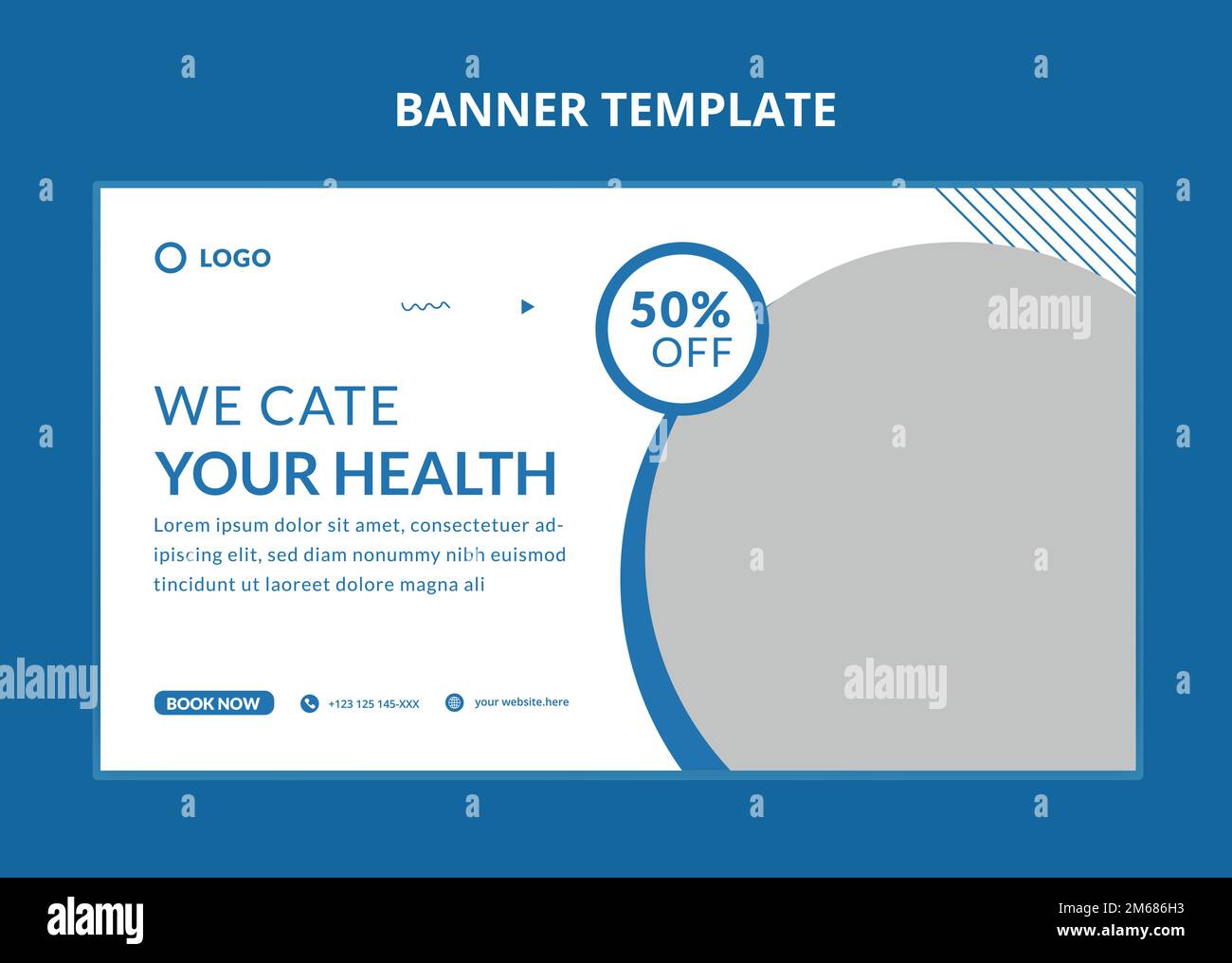 Hospital promotion template Stock Vector Images - Alamy