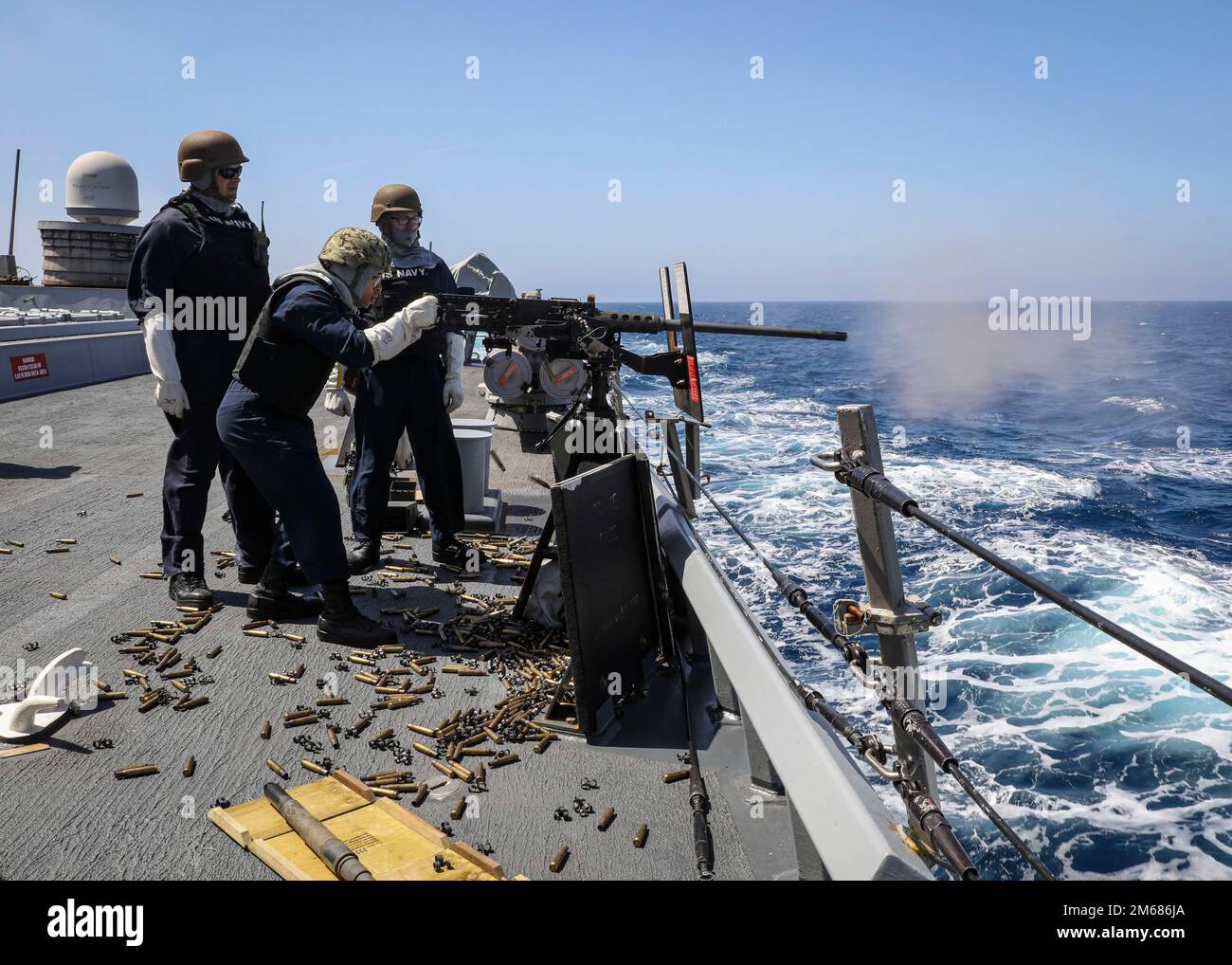 ATLANTIC OCEAN (April 16, 2022) – Gunner's Mate 3rd Class Xavier ...