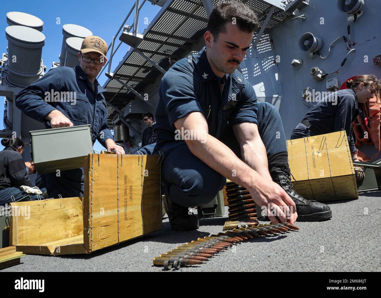 ATLANTIC OCEAN (April 16, 2022) – Sonar Technician (Surface) 2nd Class ...