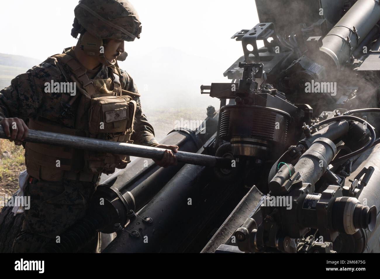 U.S. Marine Corps Lance Cpl. Aliyor Rashidov with 3d Battalion, 12th ...