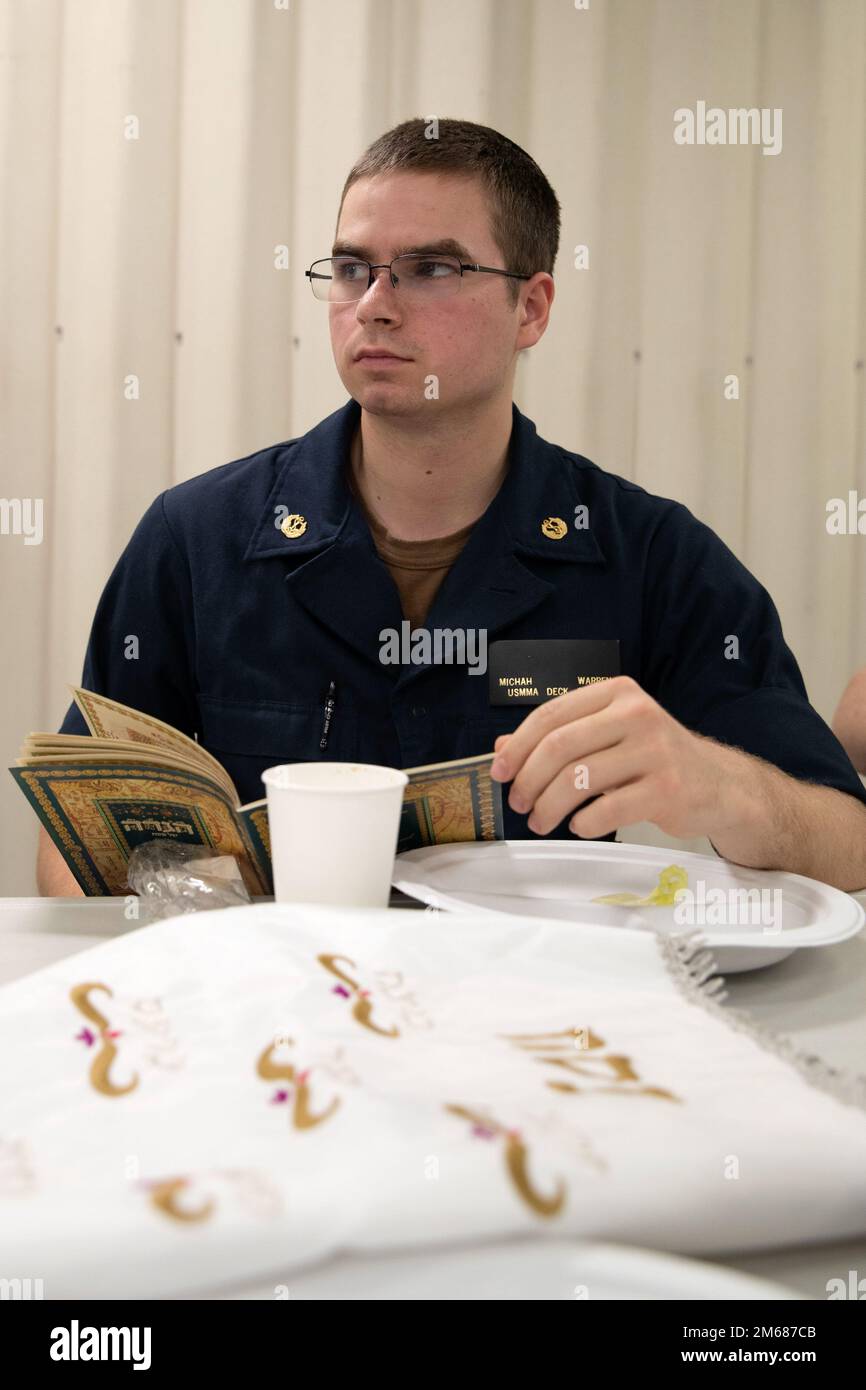 Midshipman Micah Warren, from Carlisle, Pennsylvania, temporarily ...