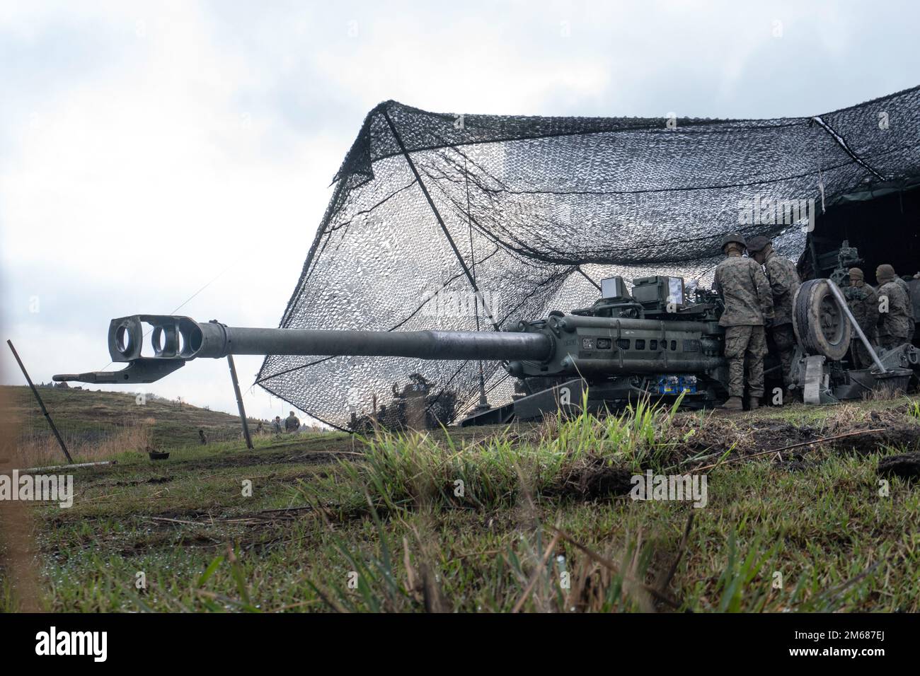U.S. Marines assigned to 3d Battalion, 12th Marines, 3d Marine Division ...