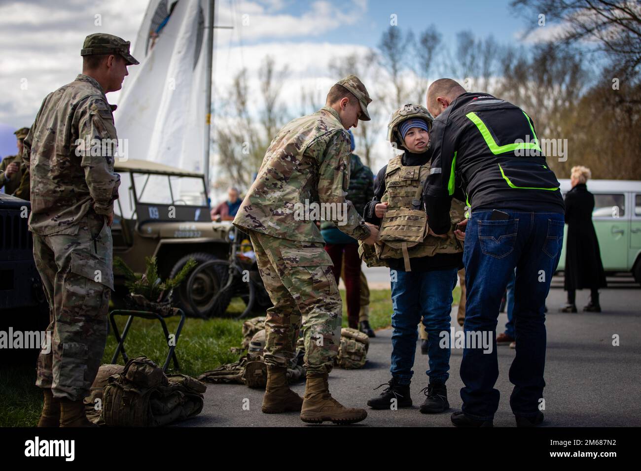 U.S. Army Pfc. Matthew Johnson, a chemical, biological, radiological ...