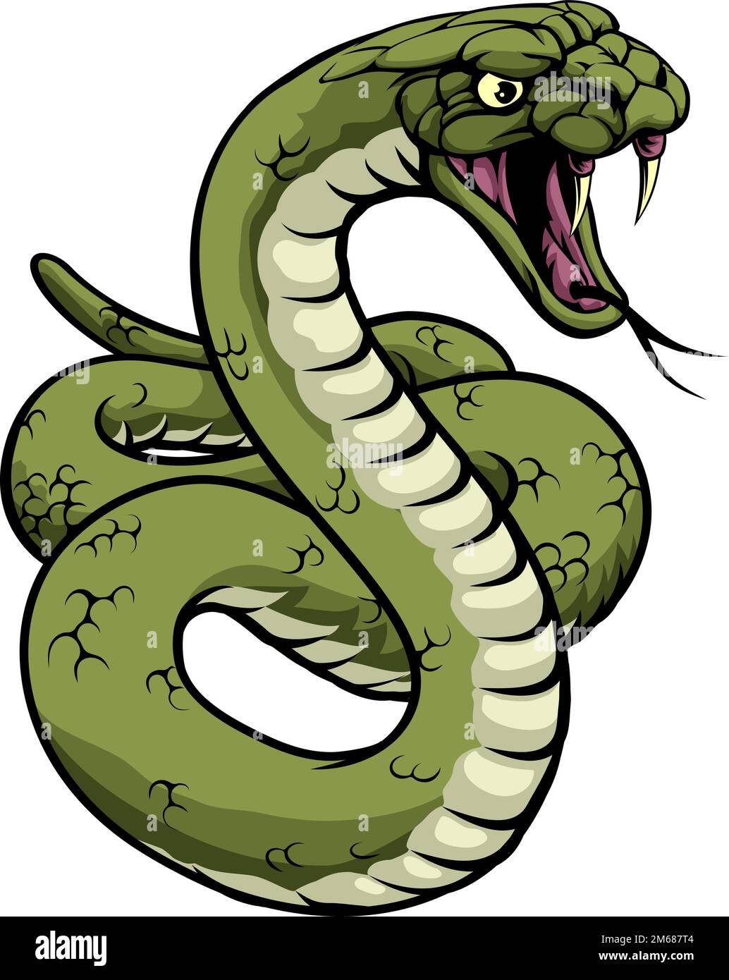 Snake Animal Sport Team Cartoon Animal Mascot Stock Vector Image & Art ...