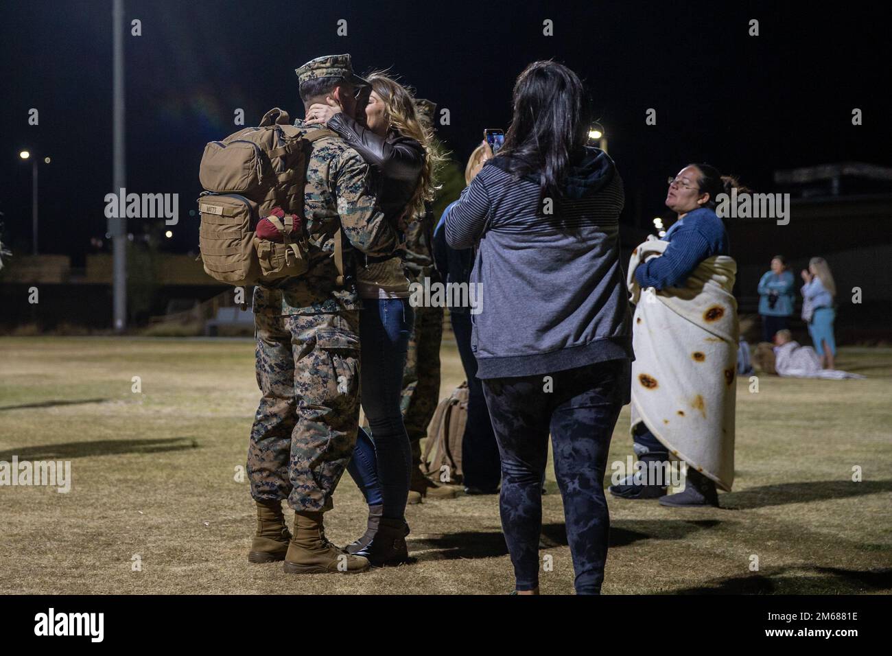U.S. Marine Corps Gunnery Sgt. Jesse Watts, a company gunnery sergeant ...