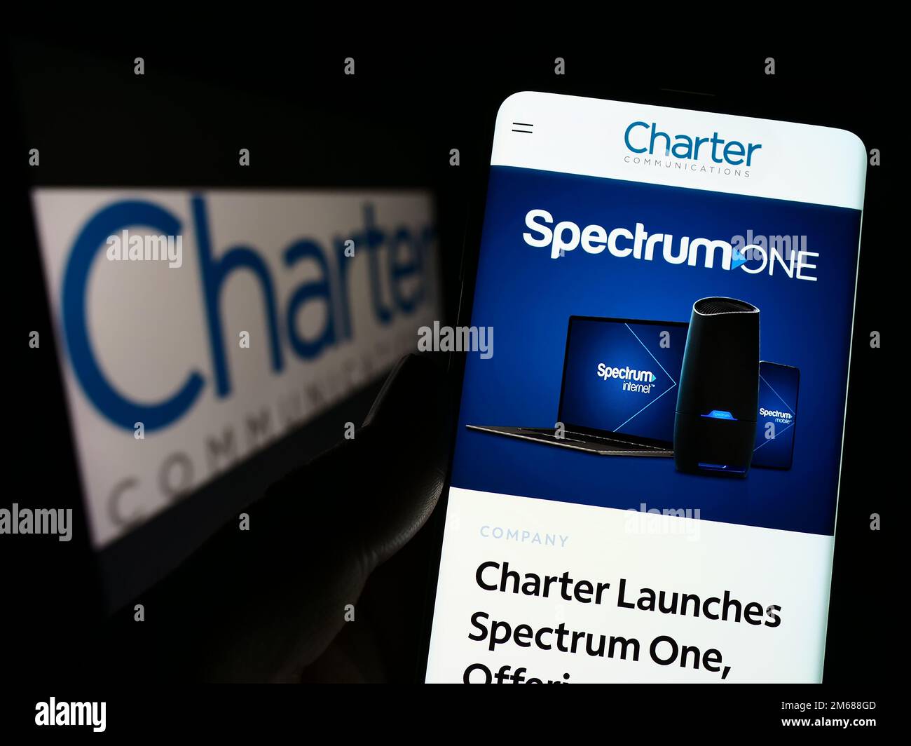 Charter communications logo hi-res stock photography and images - Alamy