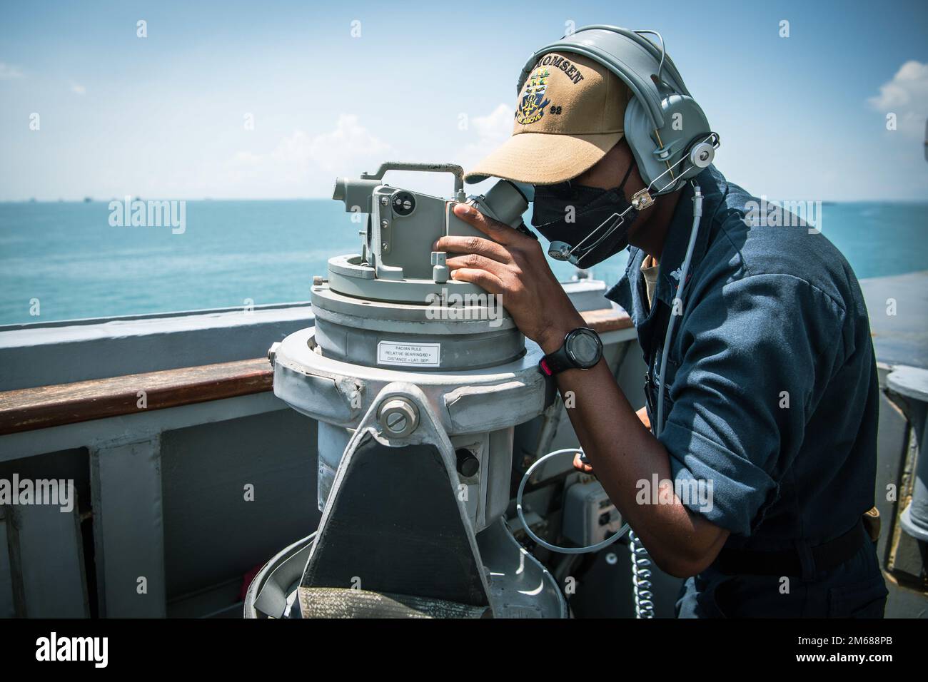 220417-N-TT059-1025 SOUTH CHINA SEA (April 17, 2022) Quartermaster 3rd ...
