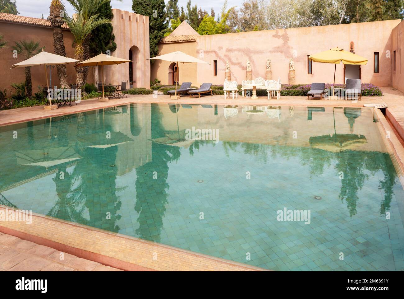 Swimming pool at Palais Claudio Bravo, Taroudant, Sous Valley, Morocco ...