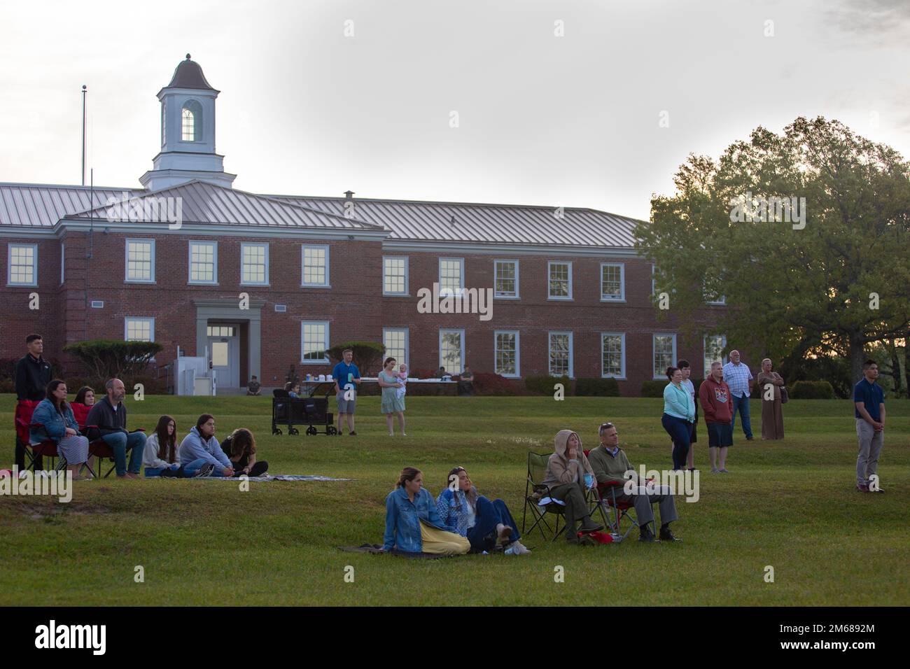 Marines, sailors and their families attend the 2022 Easter Sunrise ...