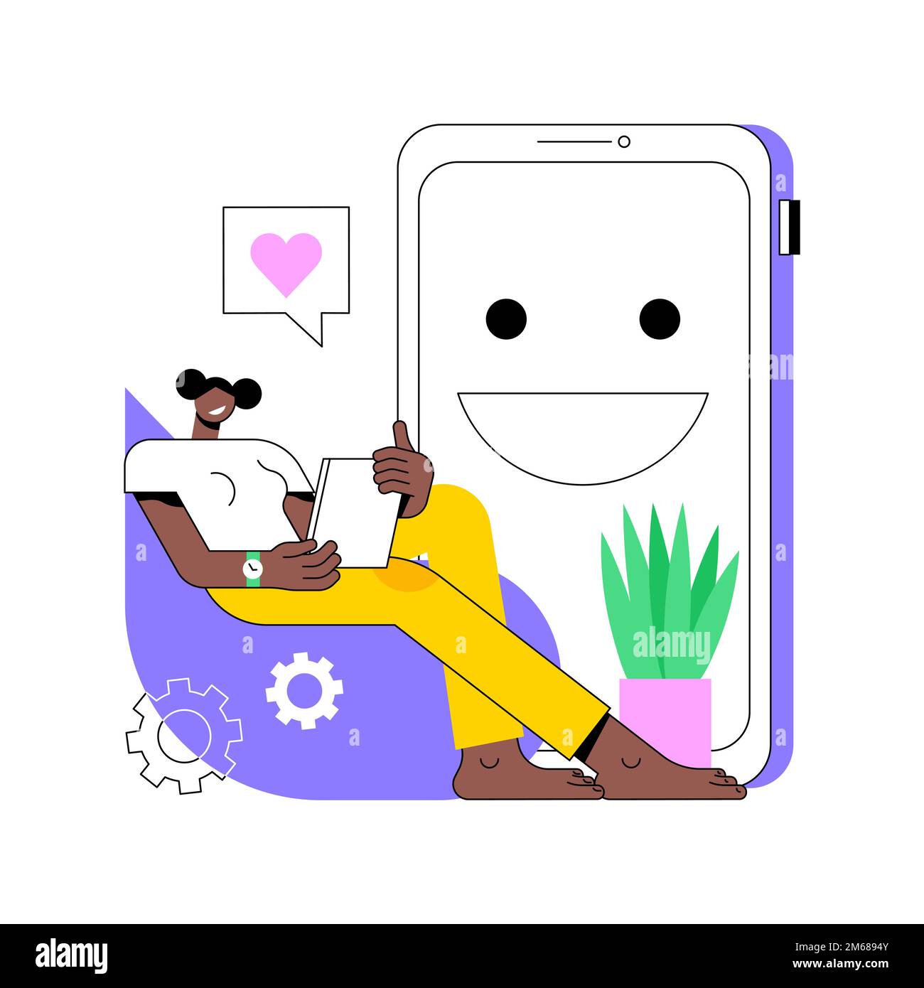 Personification abstract concept vector illustration. Personification ...