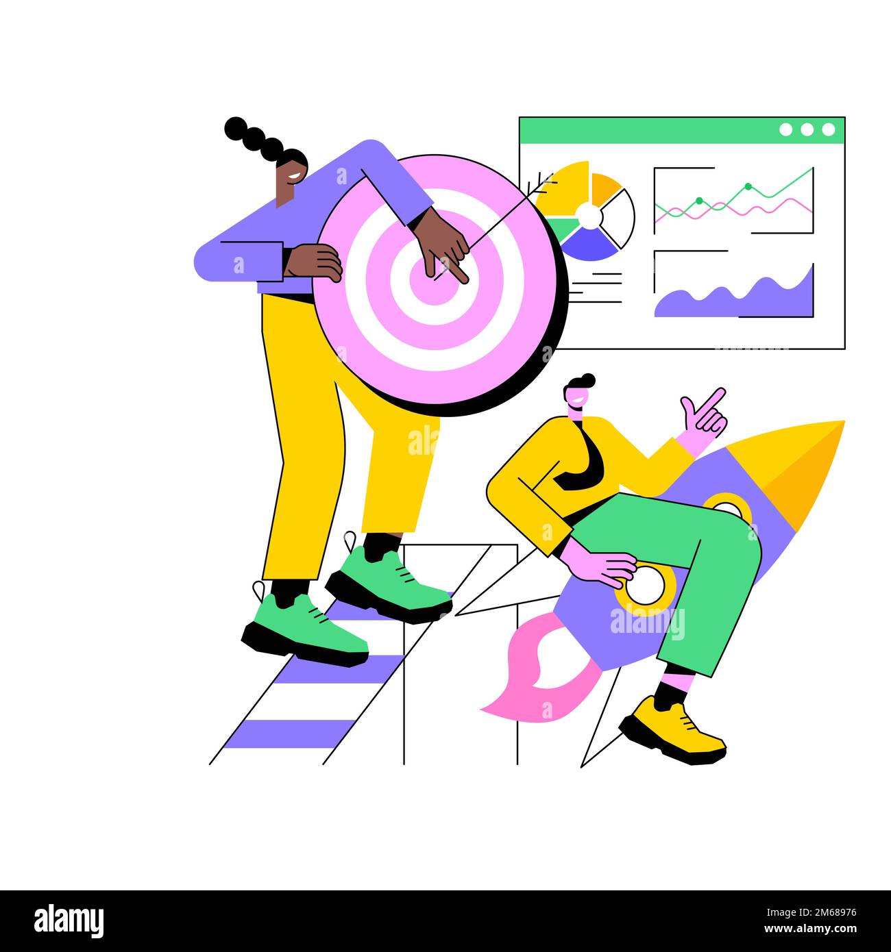 Data initiative abstract concept vector illustration. Open platform ...