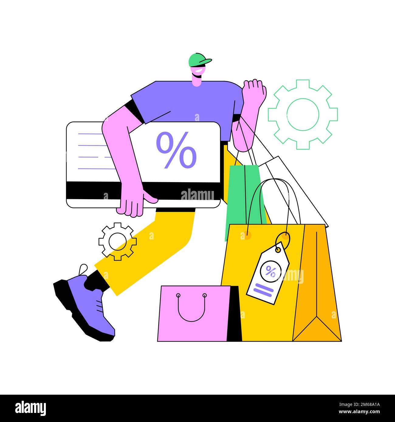 Discount and loyalty card abstract concept vector illustration. Loyalty ...
