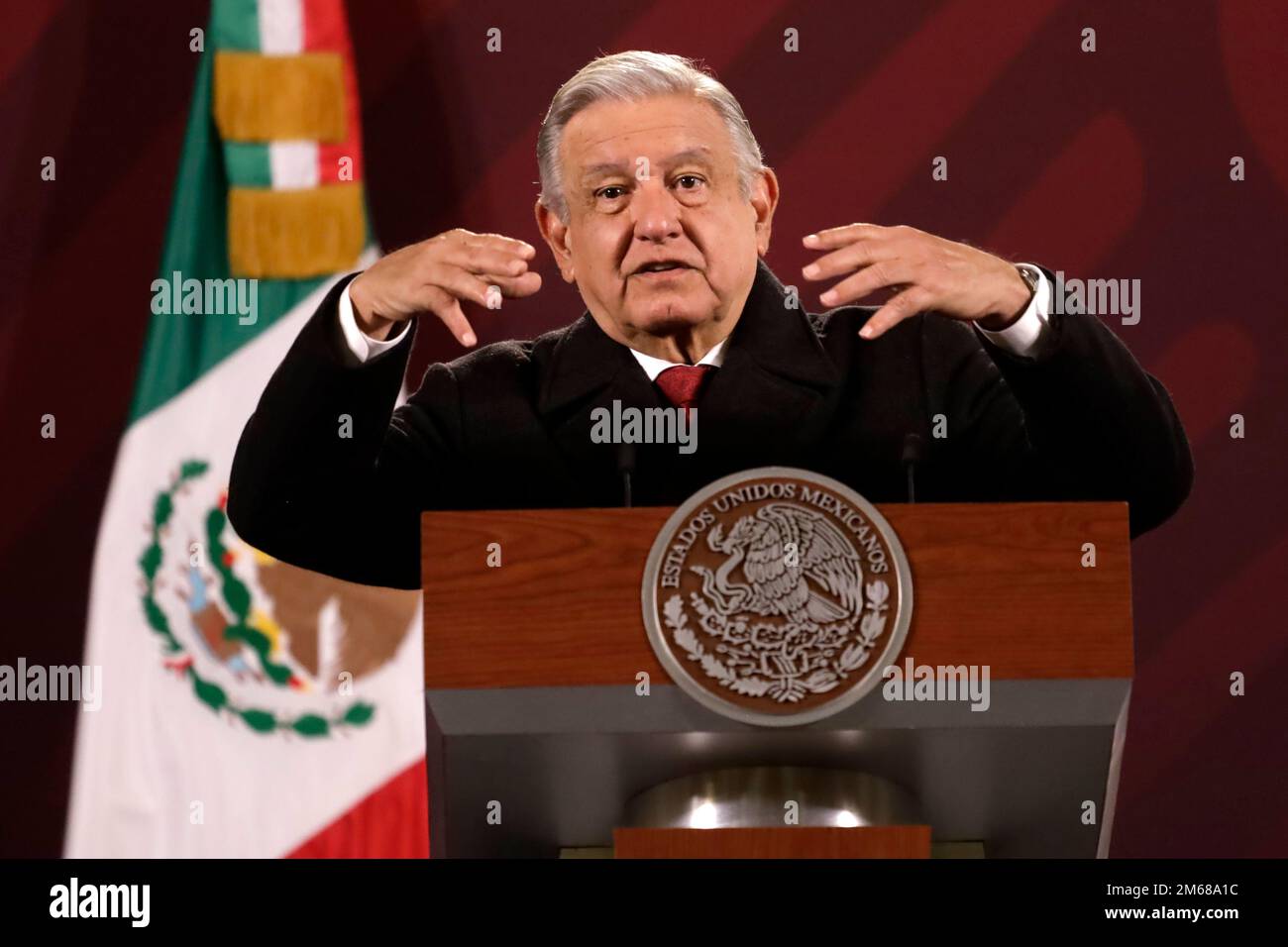 Non Exclusive: January 2, 2023, Mexico City, Mexico: Mexican President ...