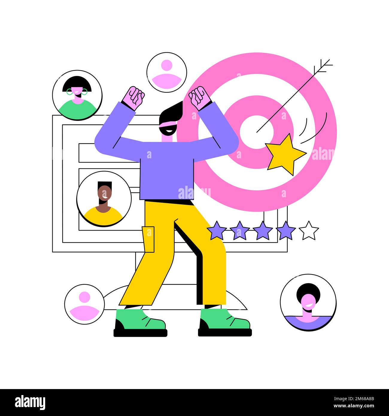 Lead scoring abstract concept vector illustration. Lead management ... Lead scoring abstract concept vector illustration. Lead management ...