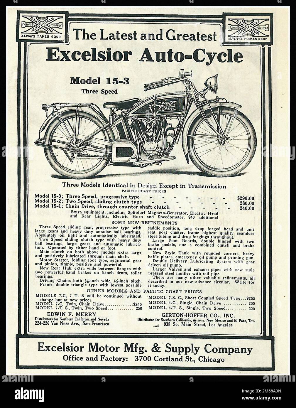 Excelsior motorcycle hi-res stock photography and images - Alamy