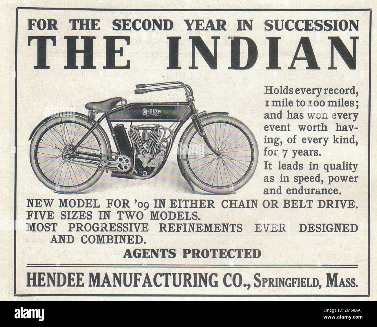 Indian motorcycle vintage hi-res stock photography and images - Alamy
