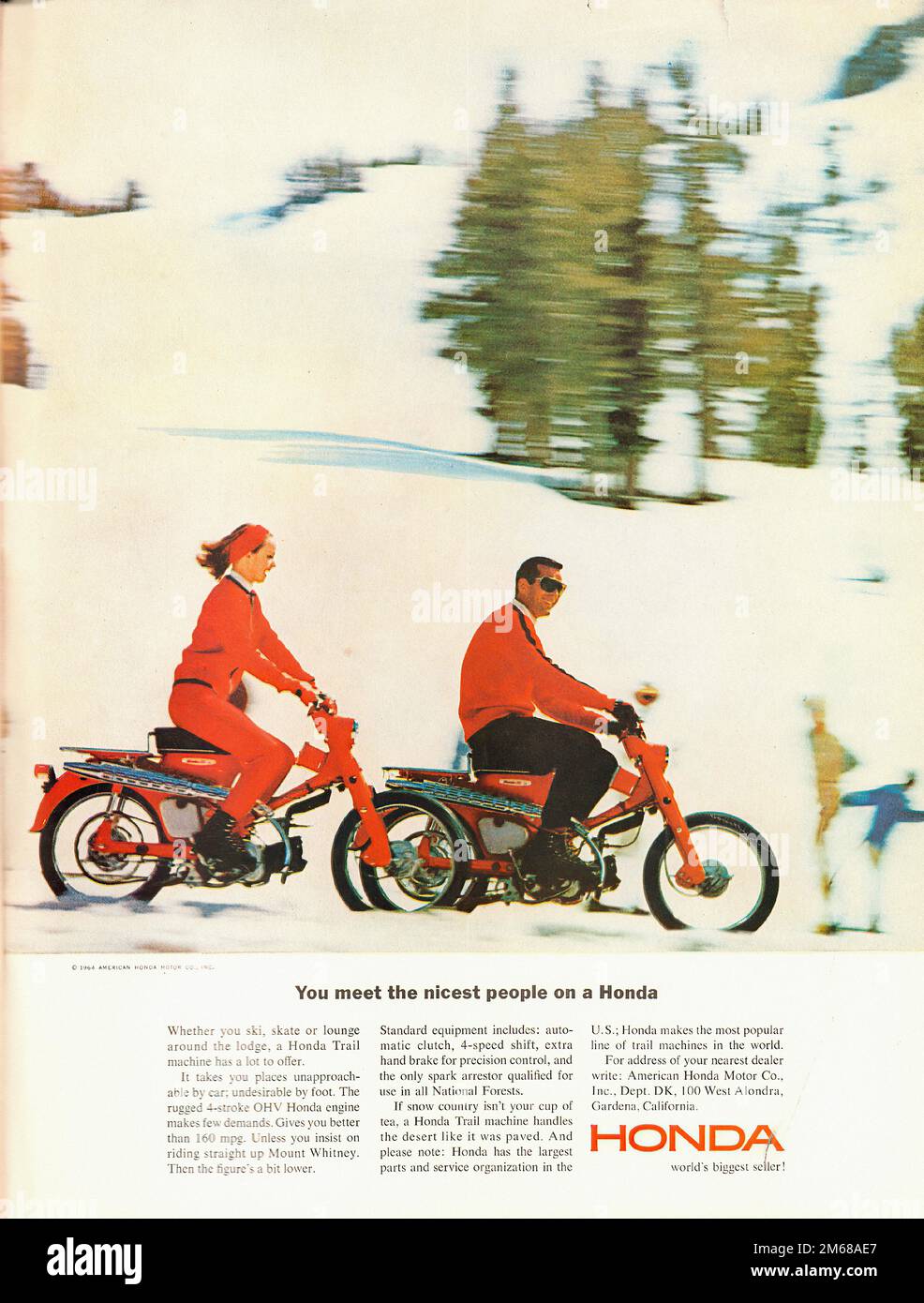 1964 Honda Trail Machine Vintage Advertising - Life Magazine December ...