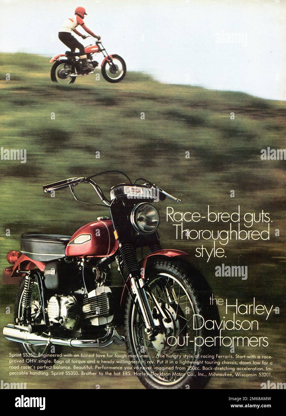 1969 Harley Davidson Sprint SS350 Advertising Hot Rod Magazine November ...