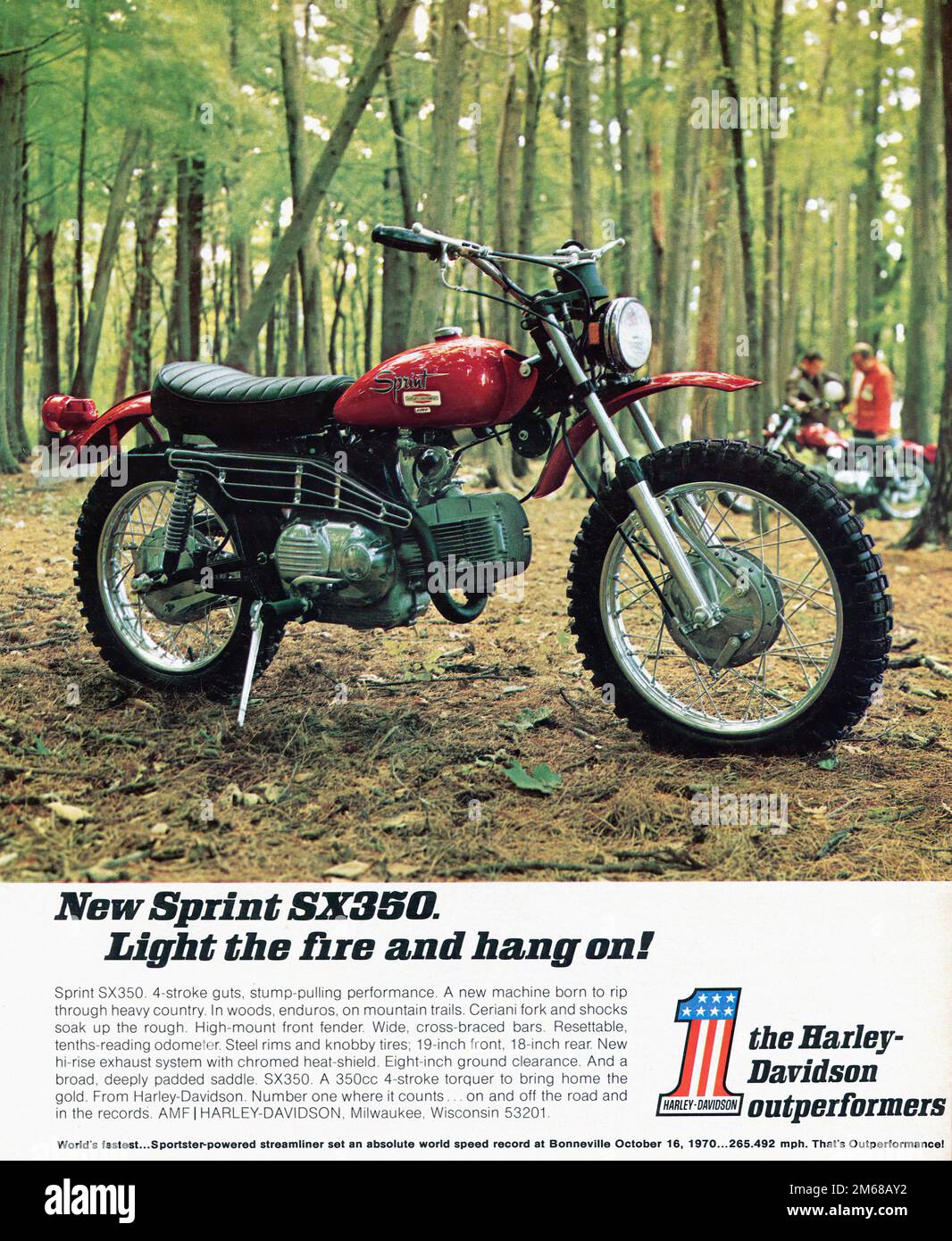 1971 Harley Davidson Sprint SX350 Advertising Hot Rod Magazine March ...