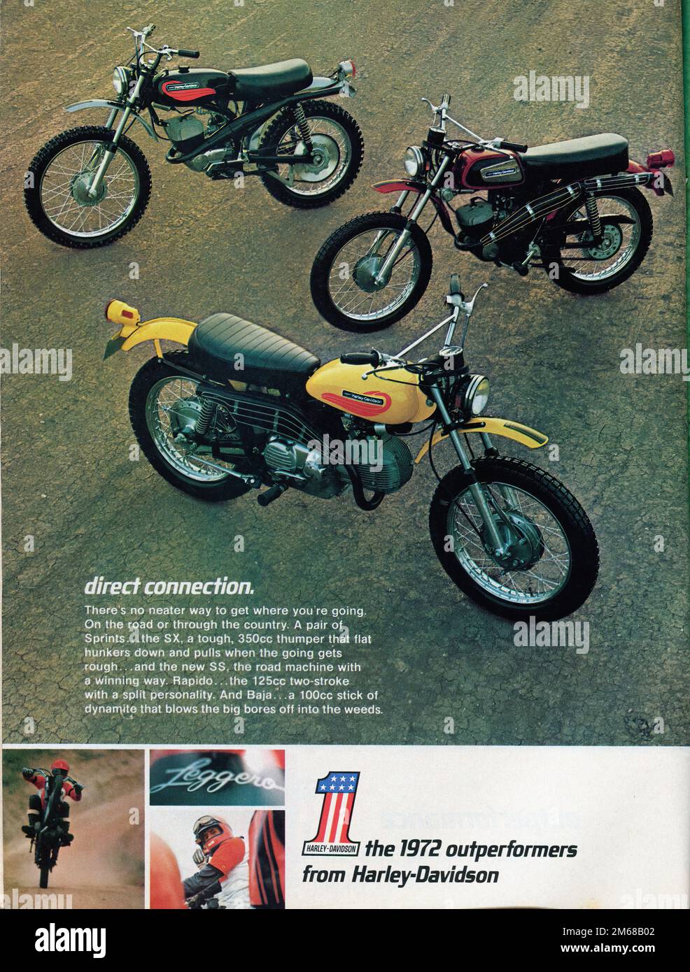 1972 Harley Davidson Sprint Vintage Advertising - Hot Rod Magazine ...
