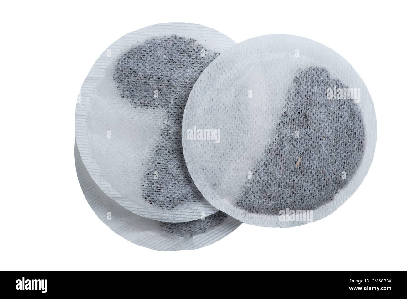 Tea bags isolated on white background, close up Stock Photo - Alamy