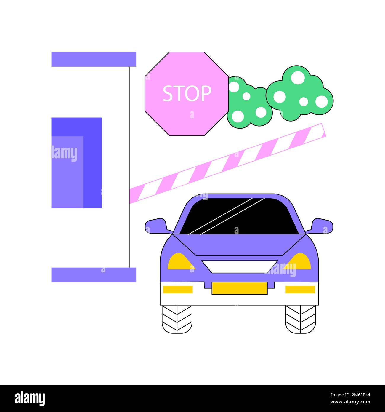 Toll road abstract concept vector illustration. Tollway fee, express ...