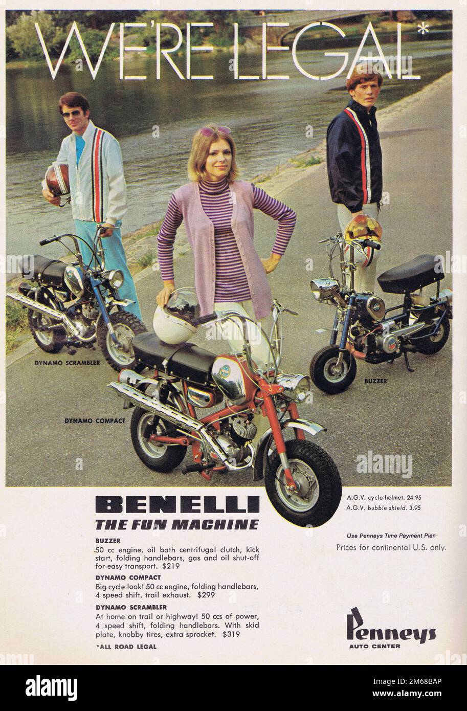 Benelli 1969 - Vintage Motorcycle Advertising Stock Photo - Alamy