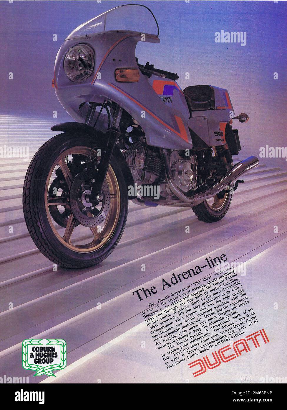 Ducati 1981 - Vintage Motorcycle Advertising Stock Photo - Alamy