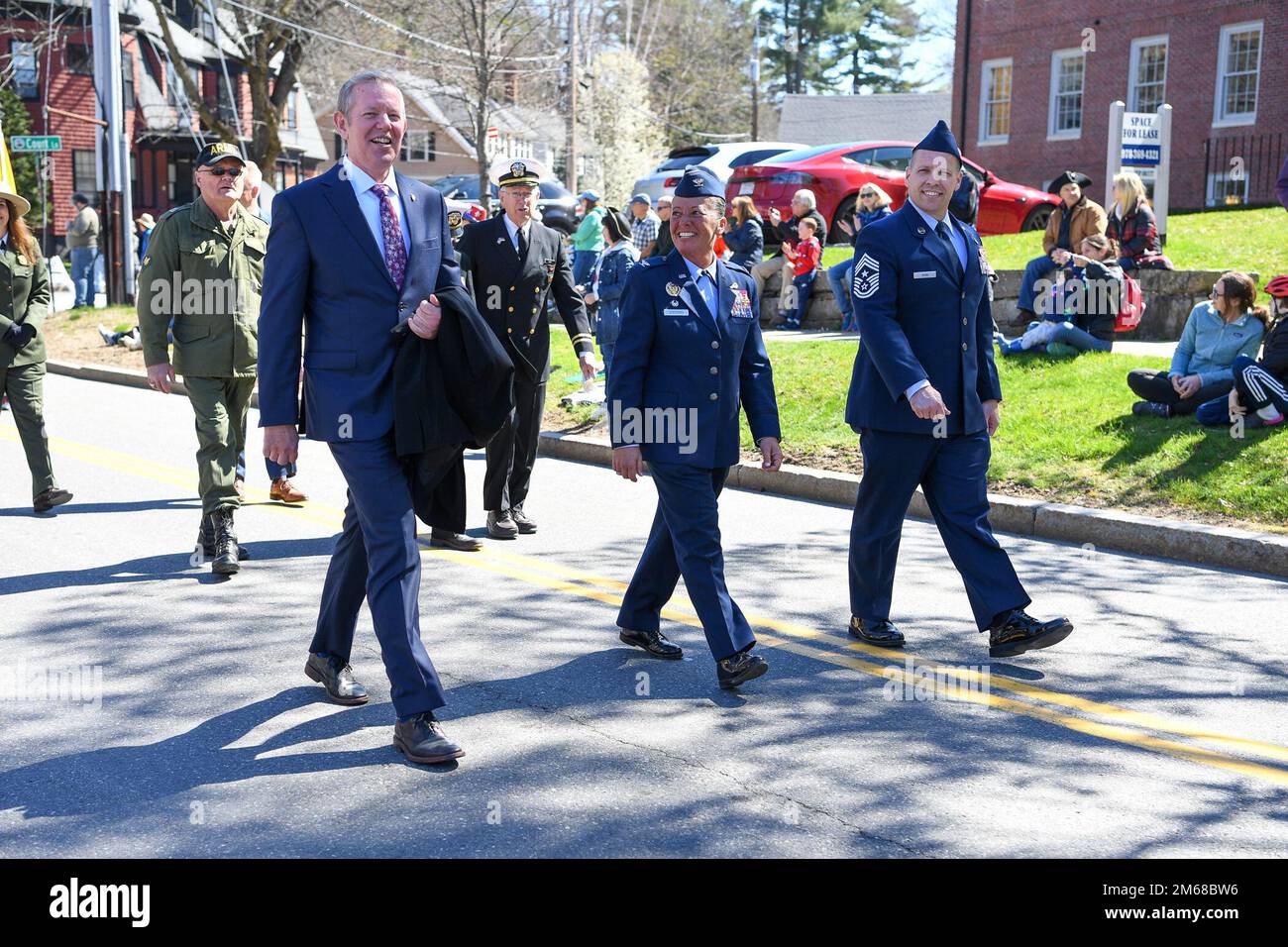 Scott Hardiman, from left, program executive officer, Nuclear Command ...