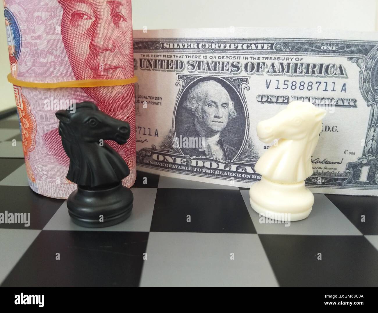 SUQIAN, CHINA - JANUARY 3, 2023 - Illustration: Exchange rate changes ...