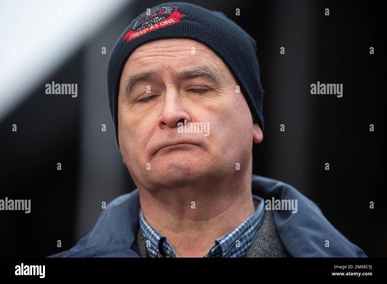 London, England, UK. 3rd Jan, 2023. The National Union of Rail ...