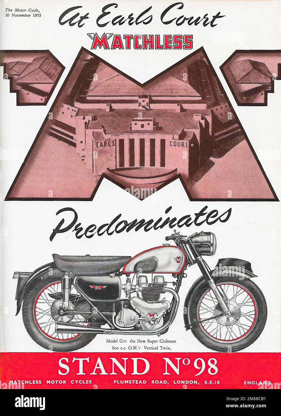 Matchless - Vintage Motorcycle Advertising Stock Photo - Alamy