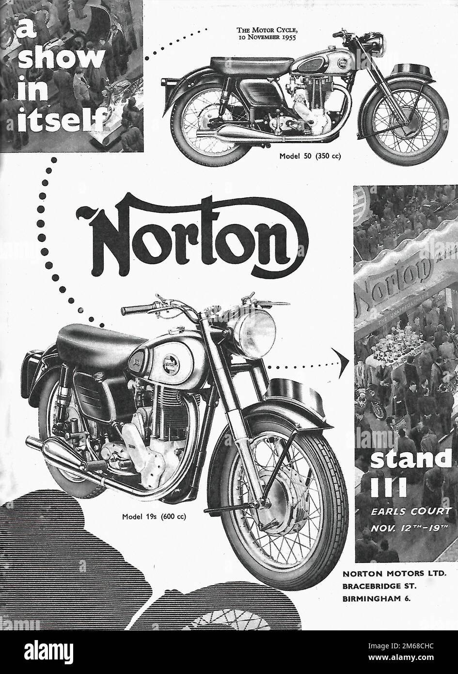 Norton - Vintage Motorcycle Advertising Stock Photo - Alamy