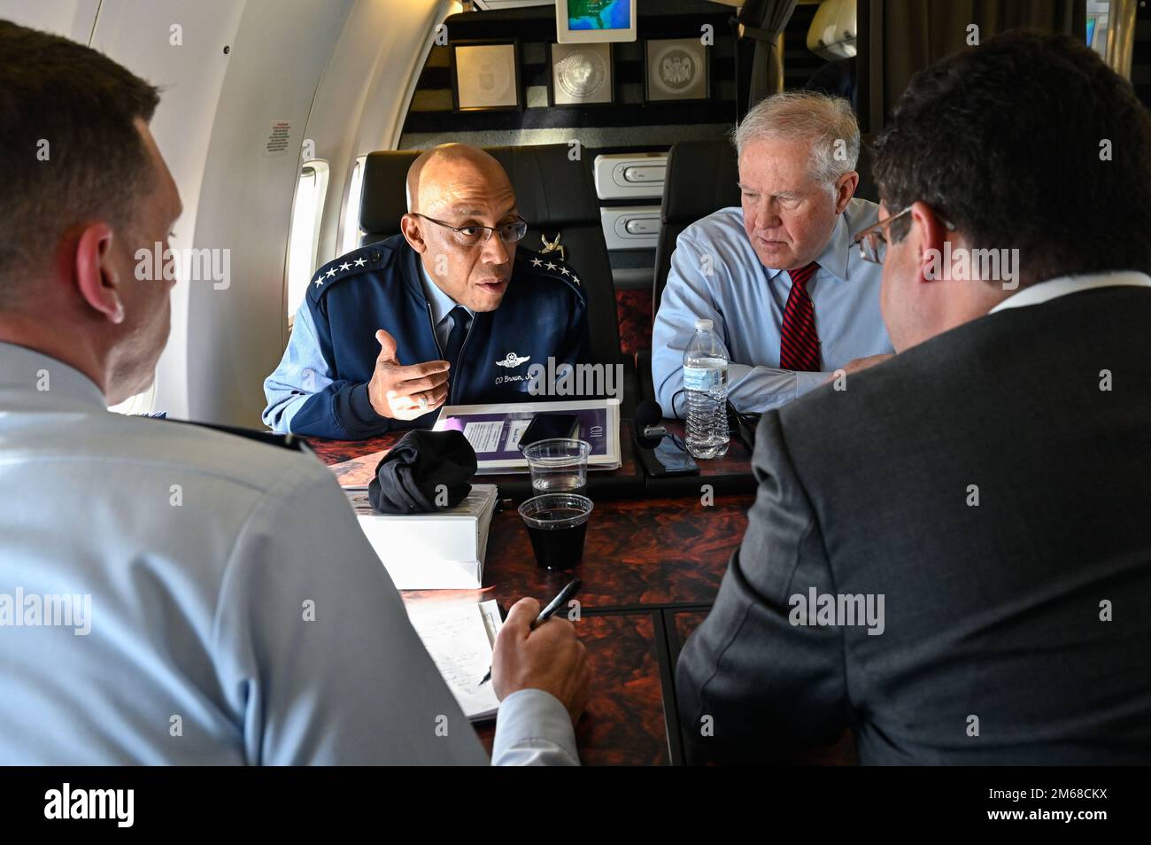 Air Force Chief of Staff Gen. CQ Brown, Jr. speaks with Defense News ...
