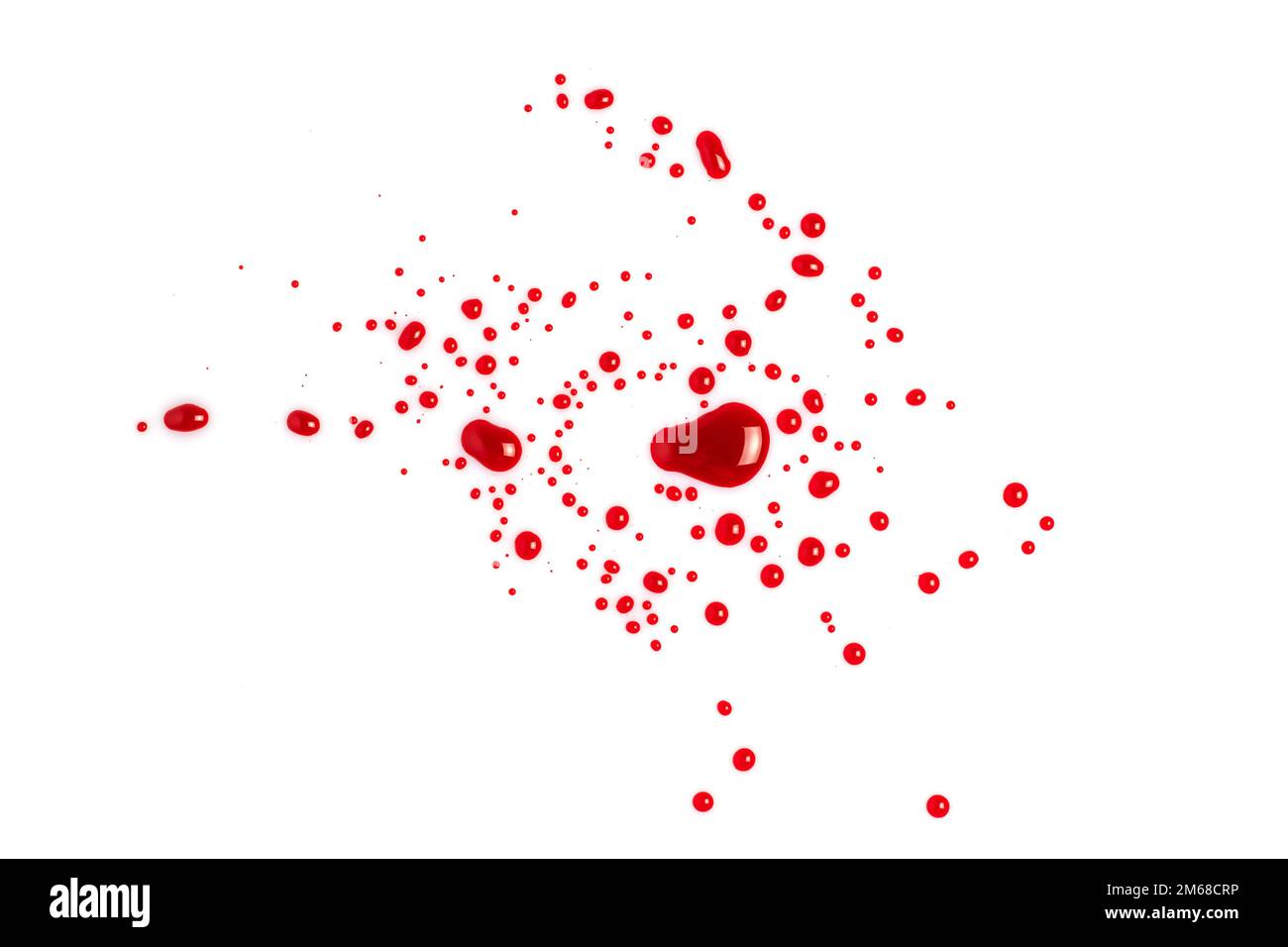 Blood splatter close up Cut Out Stock Images & Pictures - Alamy