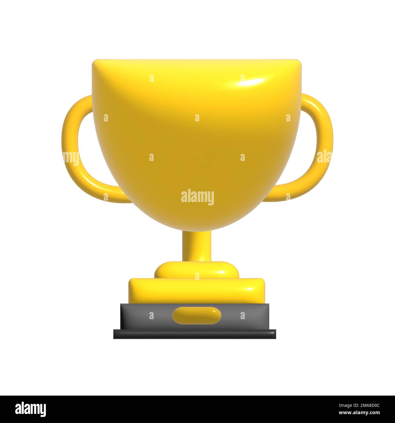 Trophy 3d illustration.Gold trophy champion concept.Winner 3d icon ...