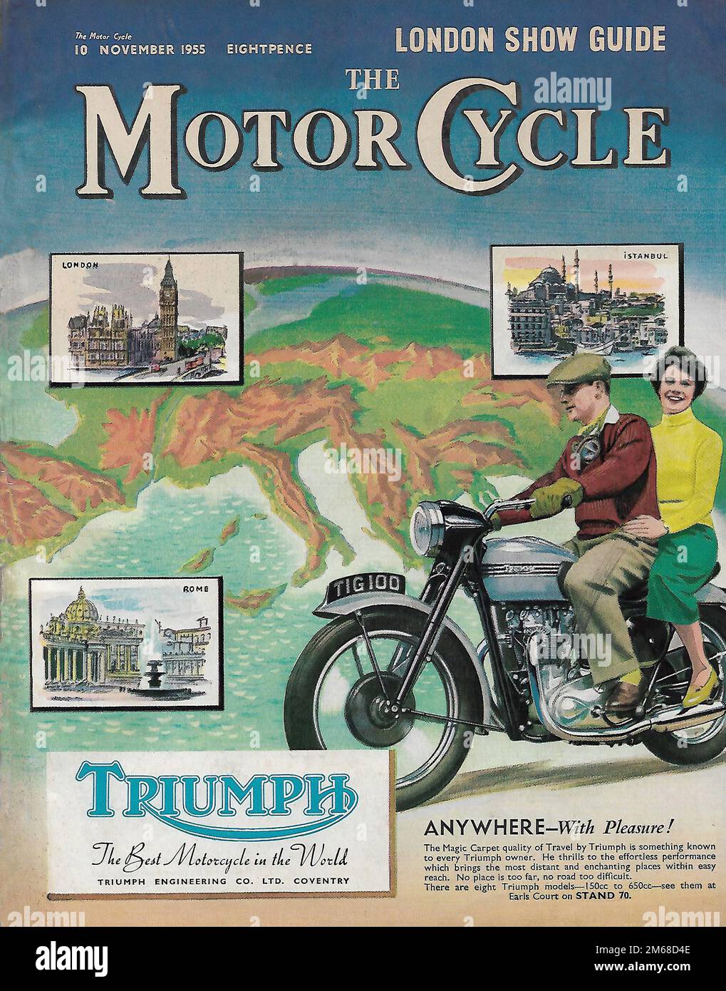 Triumph - The Best Motorcycle in the World - Vintage Motorcycle Advertising - The Motorcycle ...